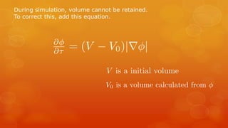 Level set method for droplet simulation | PPT