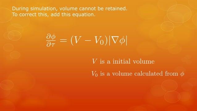 Level Set Method For Droplet Simulation Ppt