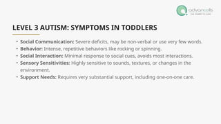Levels of Autism Spectrum Disorder || Advancells | PPTX