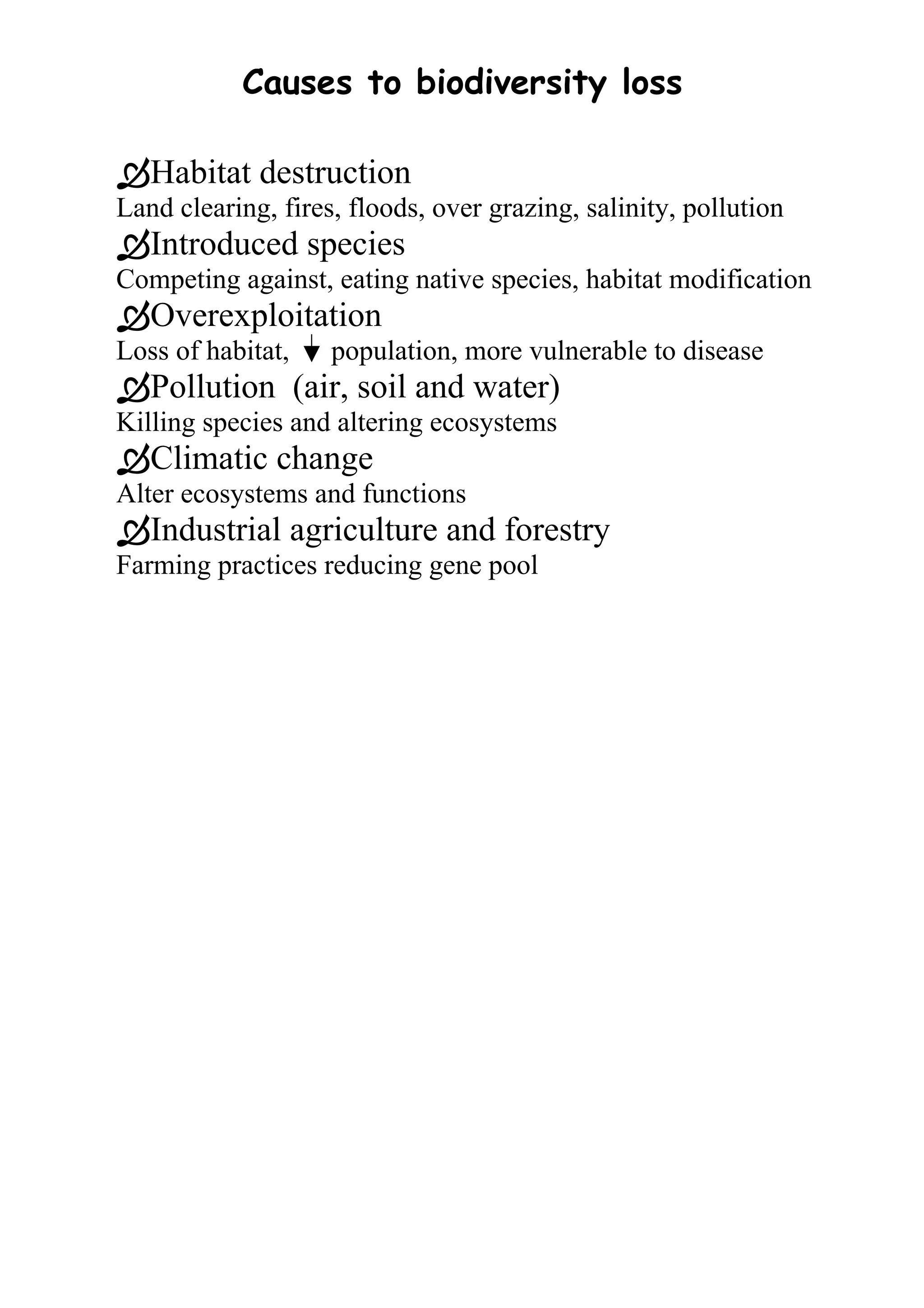 Levels of Biodiversity | DOC