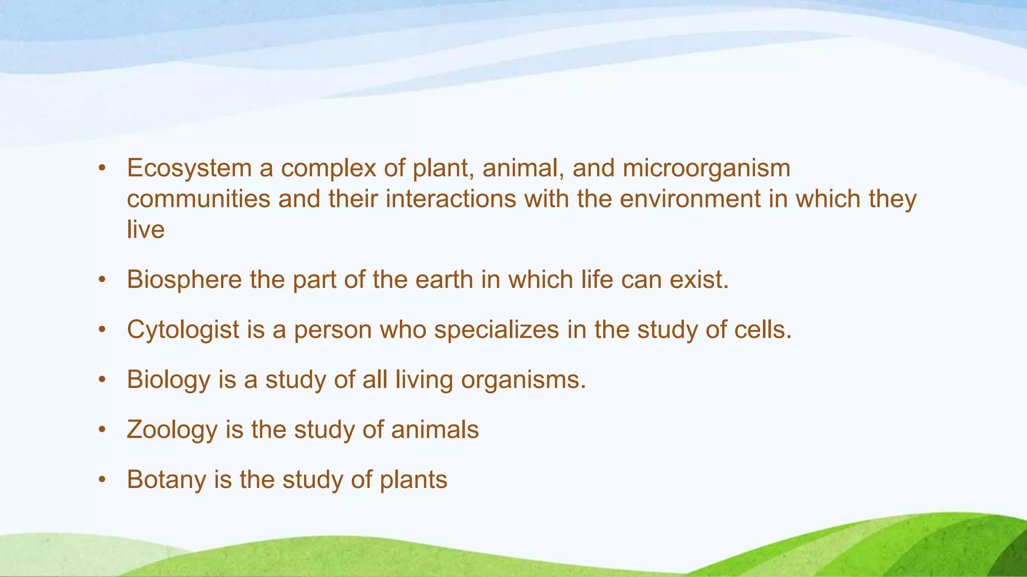 Levels of biological organization | PPT