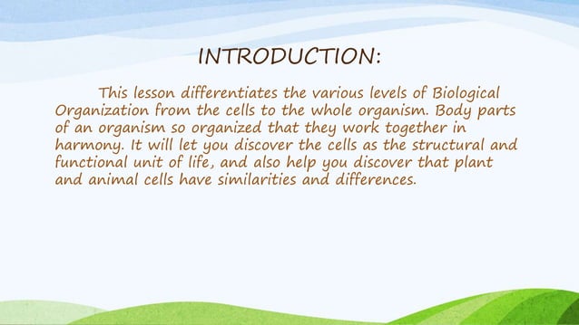 Levels of biological organization | PPT | Biological Sciences | Science