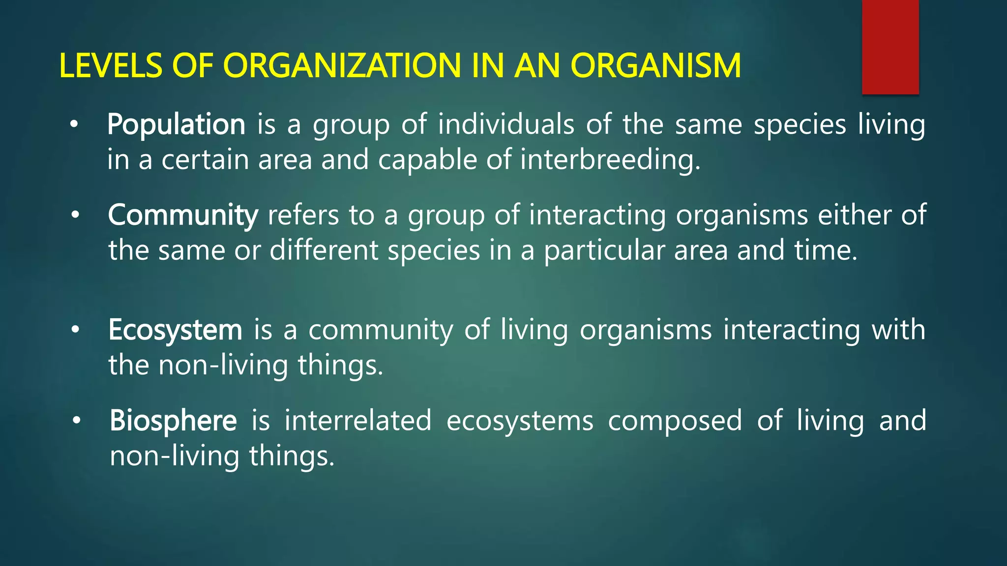 Levels of Biological Organization.pptx | Biological Sciences | Science