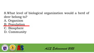 Levels of Biological Organization in Living Organisms | PPTX