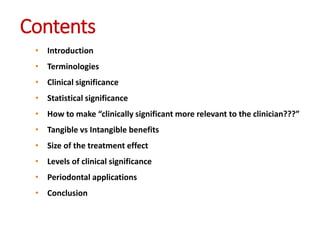 Levels of clinical significance | PPTX