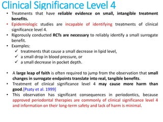 Levels of clinical significance | PPTX