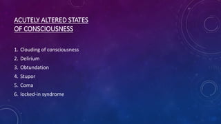 Levels of consciousness | PPTX