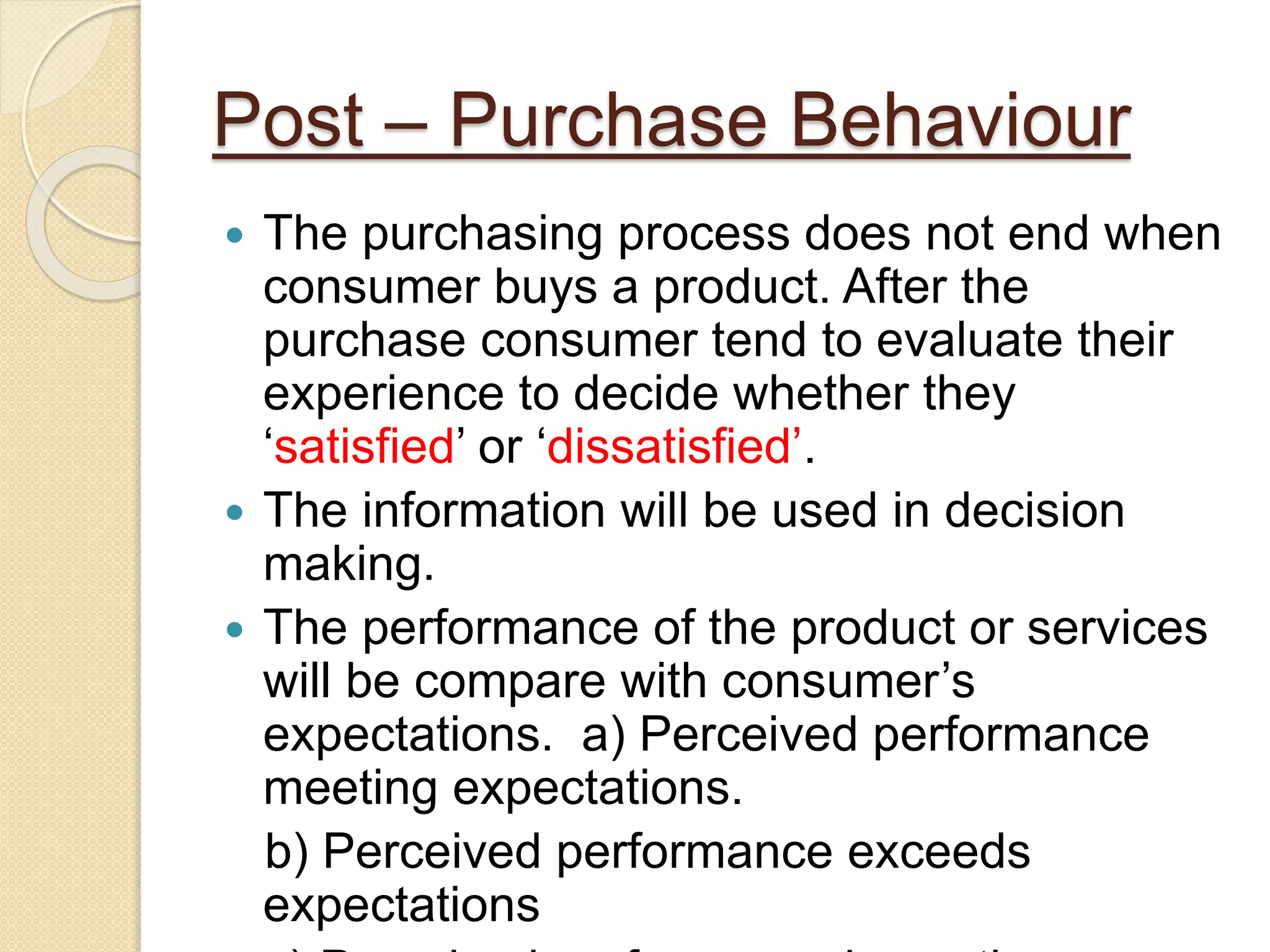 Levels of Consumer Decision making & A model of Consumer Decision ...