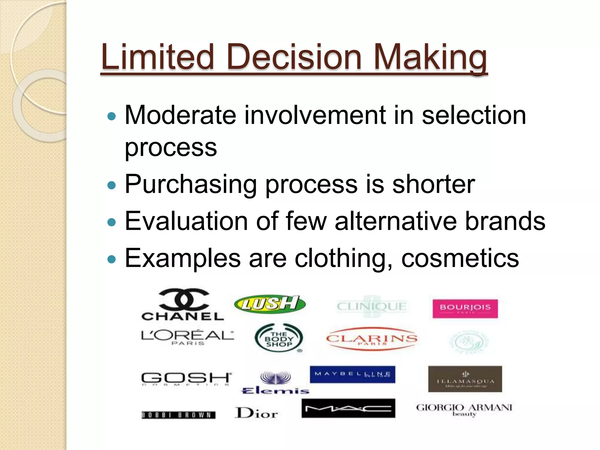 Levels of Consumer Decision making & A model of Consumer Decision ...