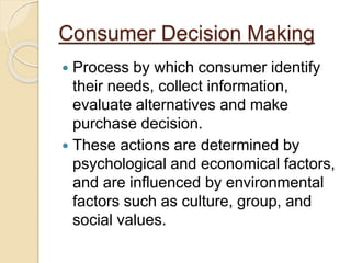 Levels of Consumer Decision making & A model of Consumer Decision ...