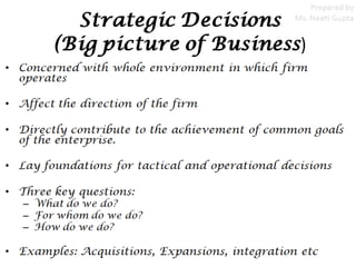 Levels of decision making | PPTX