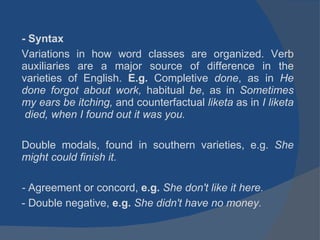 Levels of dialects | PPT