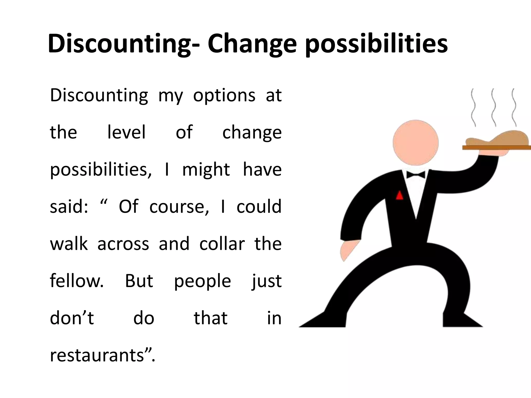 Levels of discounting (Transactional analysis / TA is an integrative ...