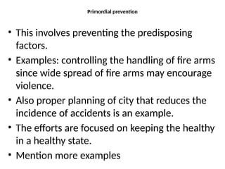 levels of disease prevention.pptx For public health | PPT