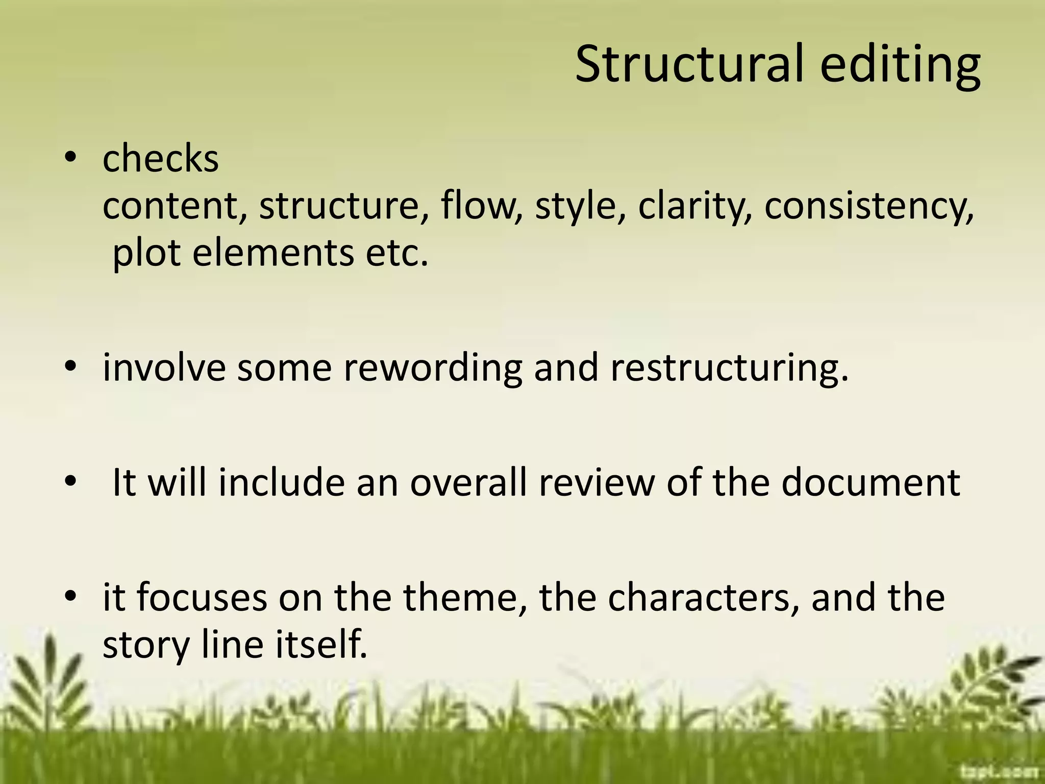 Levels of editing | PPT