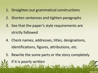 Levels of editing | PPT