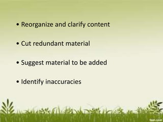 Levels of editing | PPT