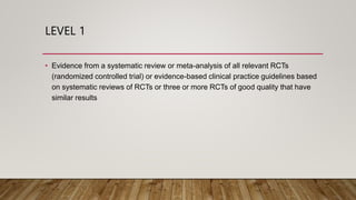 LEVELS OF EVIDENCES.pptx