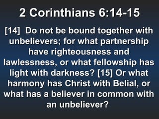 Levels of Fellowship | PPT