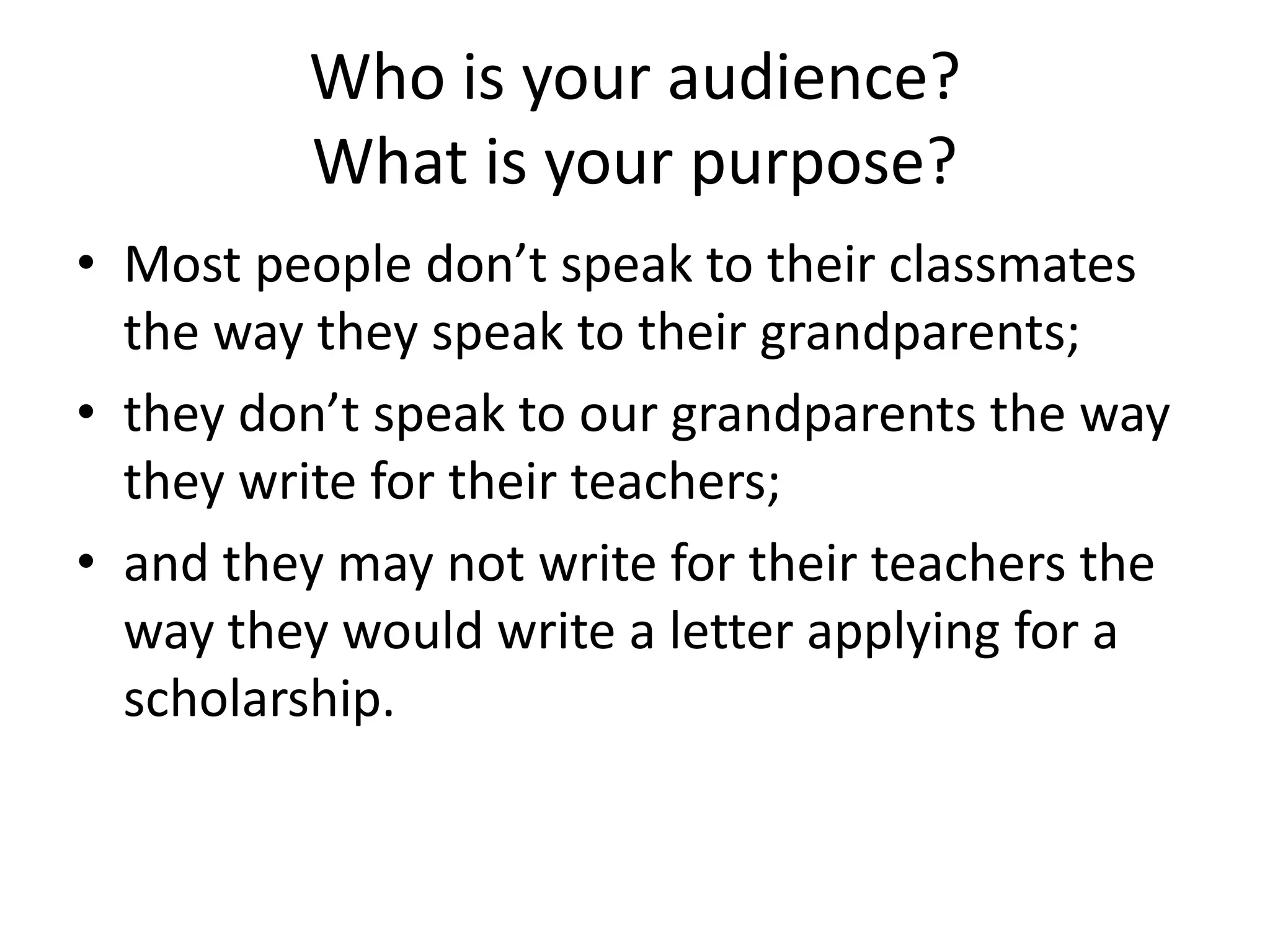 Levels of formality in writing2 | PPTX