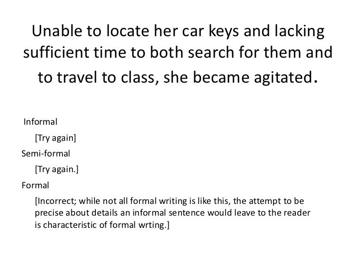Levels of formality in writing2
