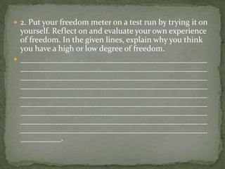 Levels of freedom | PPT