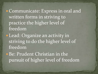 Levels of freedom | PPT