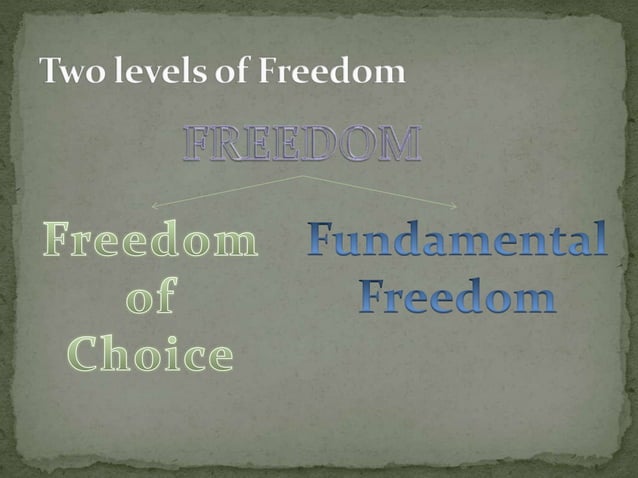 Levels of freedom | PPT
