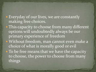 Levels of freedom | PPT