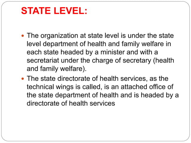 Levels of health care ppt | PPTX