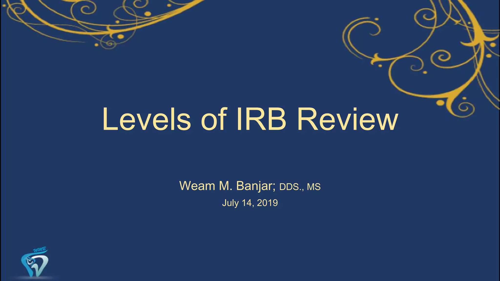 Levels of irb review july 16 2019 | PDF