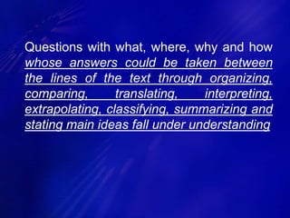Levels of Learning (Revised Bloom's of Taxonomy) | PPTX