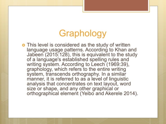 Levels of Linguistic Analysis.pptx | Technology & Computing