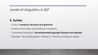 Levels of Linguistics SLP-1 lecture 6 .pptx
