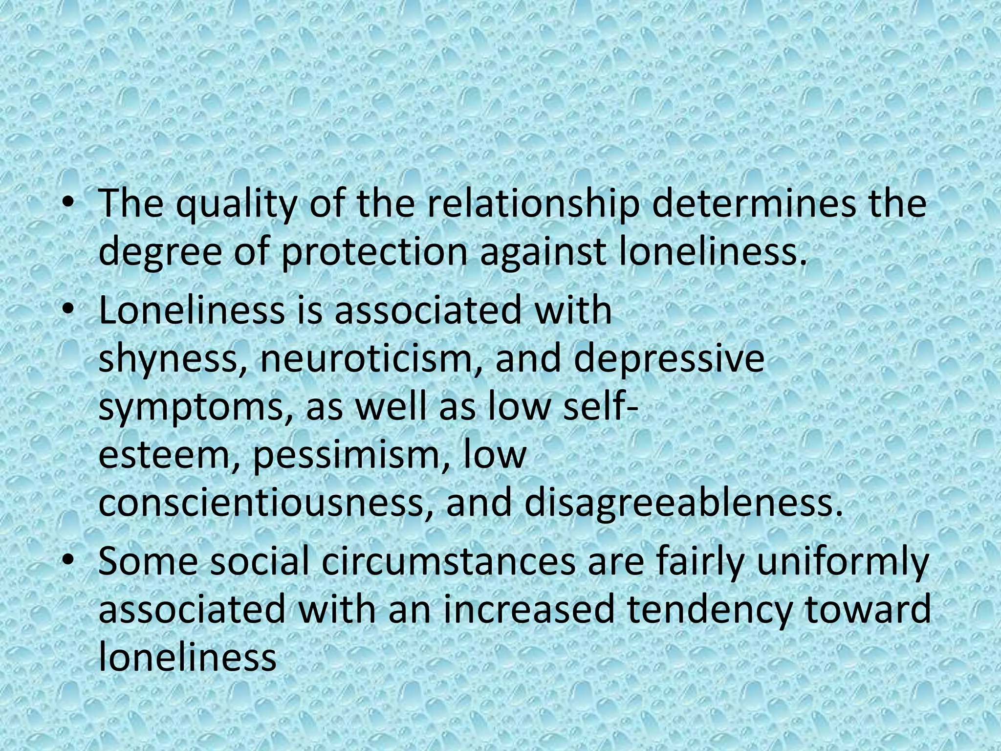 Levels of loneliness | PPTX