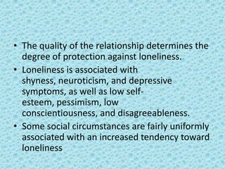 Levels of loneliness | PPTX
