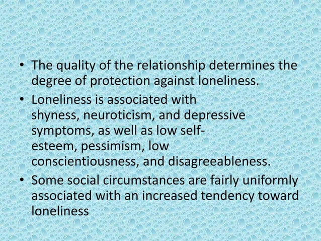 Levels of loneliness | PPTX
