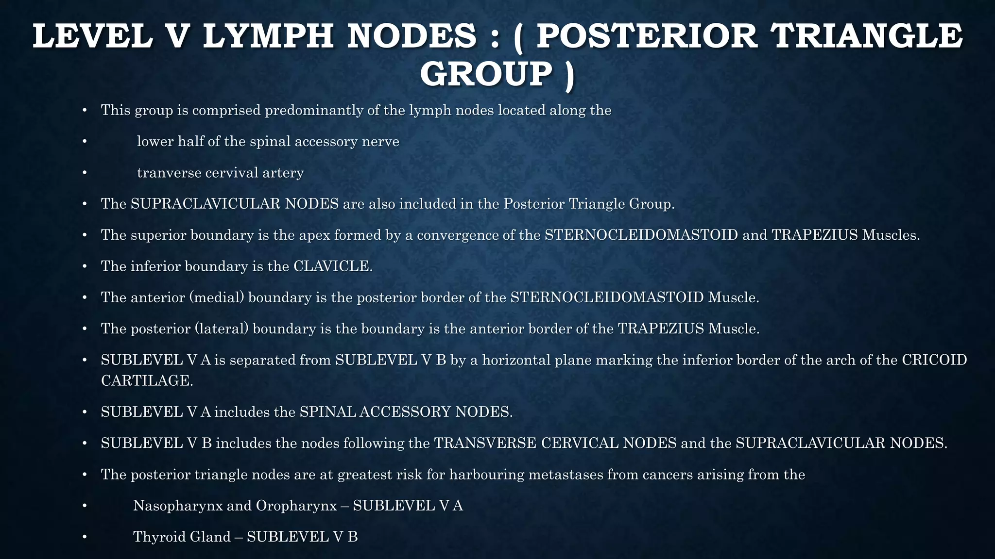 Levels of lymph nodes in head and neck | PPTX