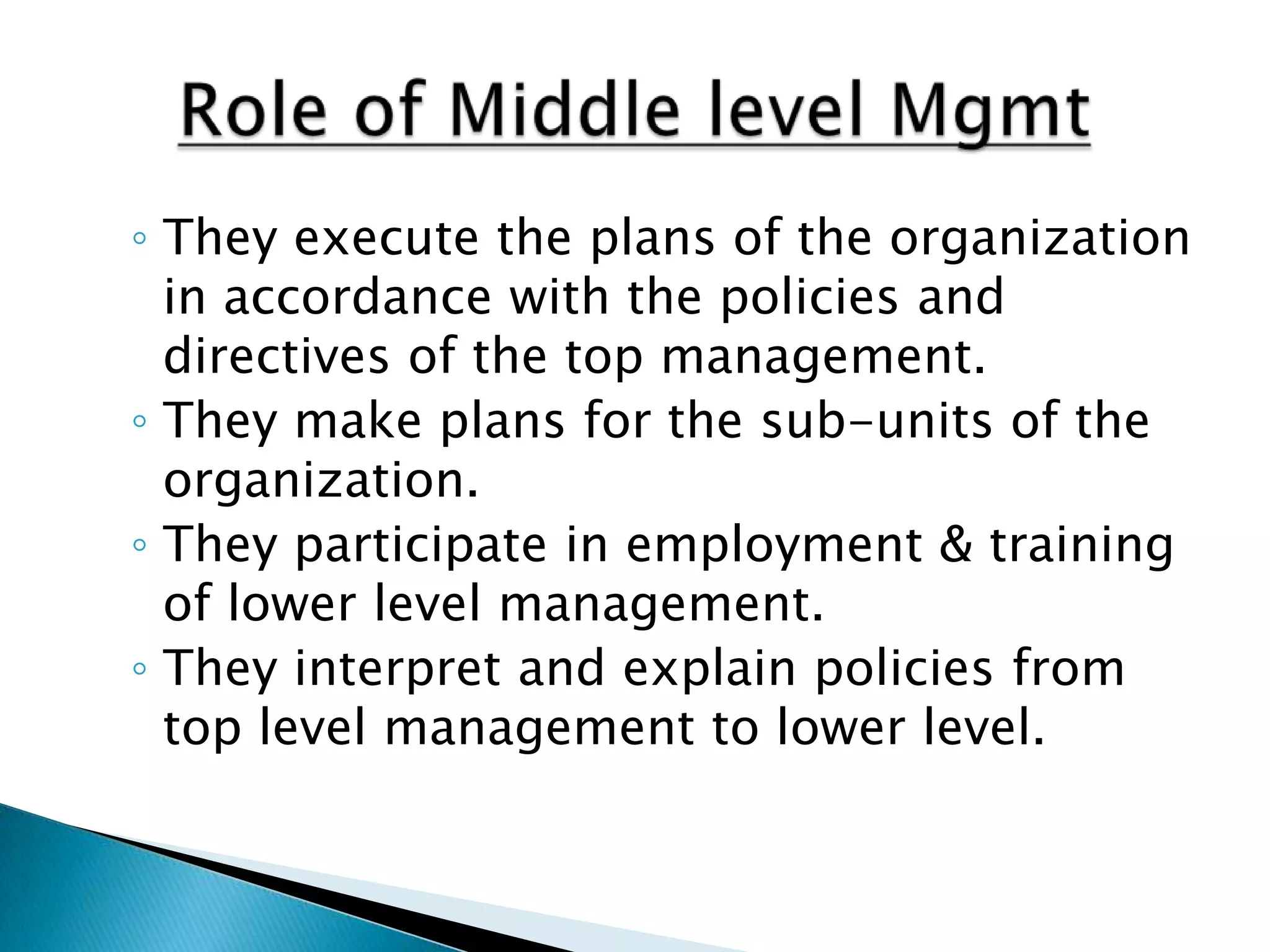 Levels of management | PPTX