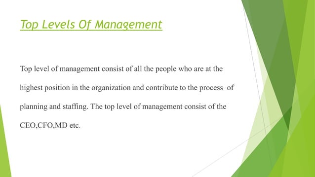 Levels of management | PPTX | Executive Leadership & Management | Business