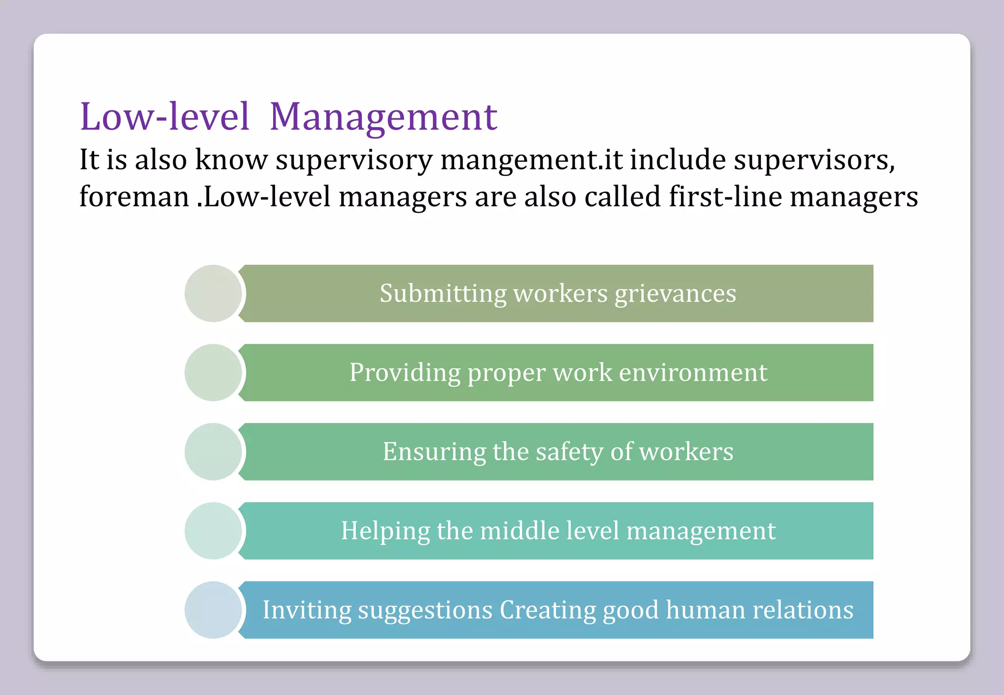 Levels of management | PPT