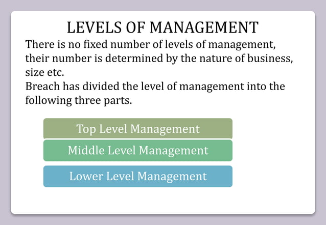 Levels of management | PPT