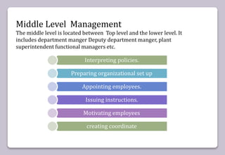 Levels of management | PPT