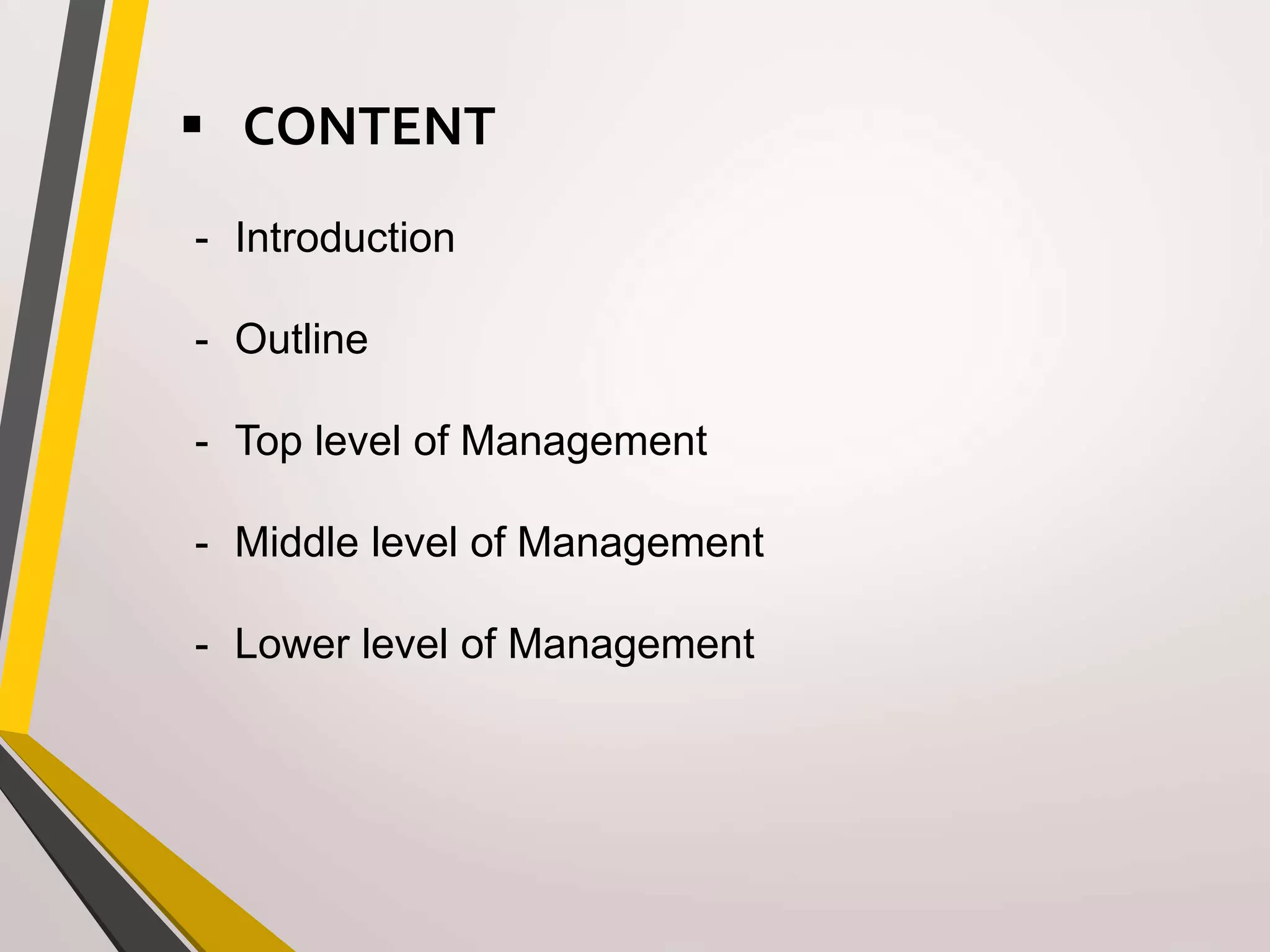 Levels of management | PPTX
