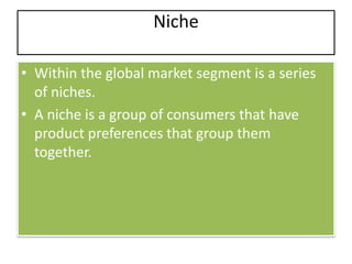 Levels of market segmentation | PPTX
