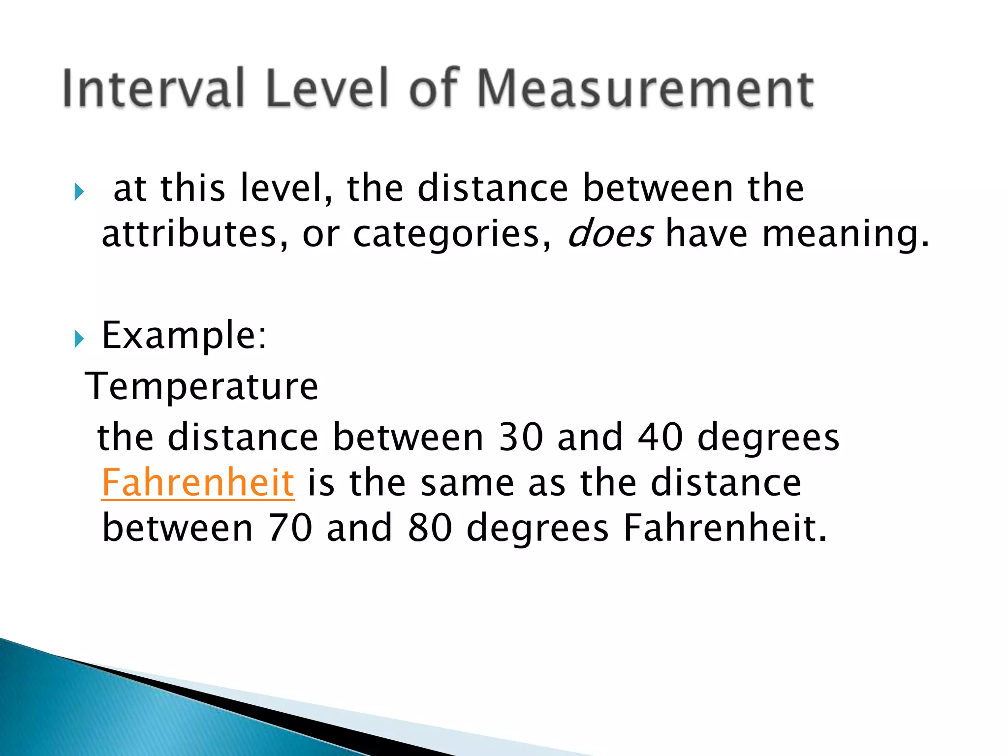 Levels of measurement | PPTX