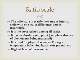 Levels of measurement | PPTX