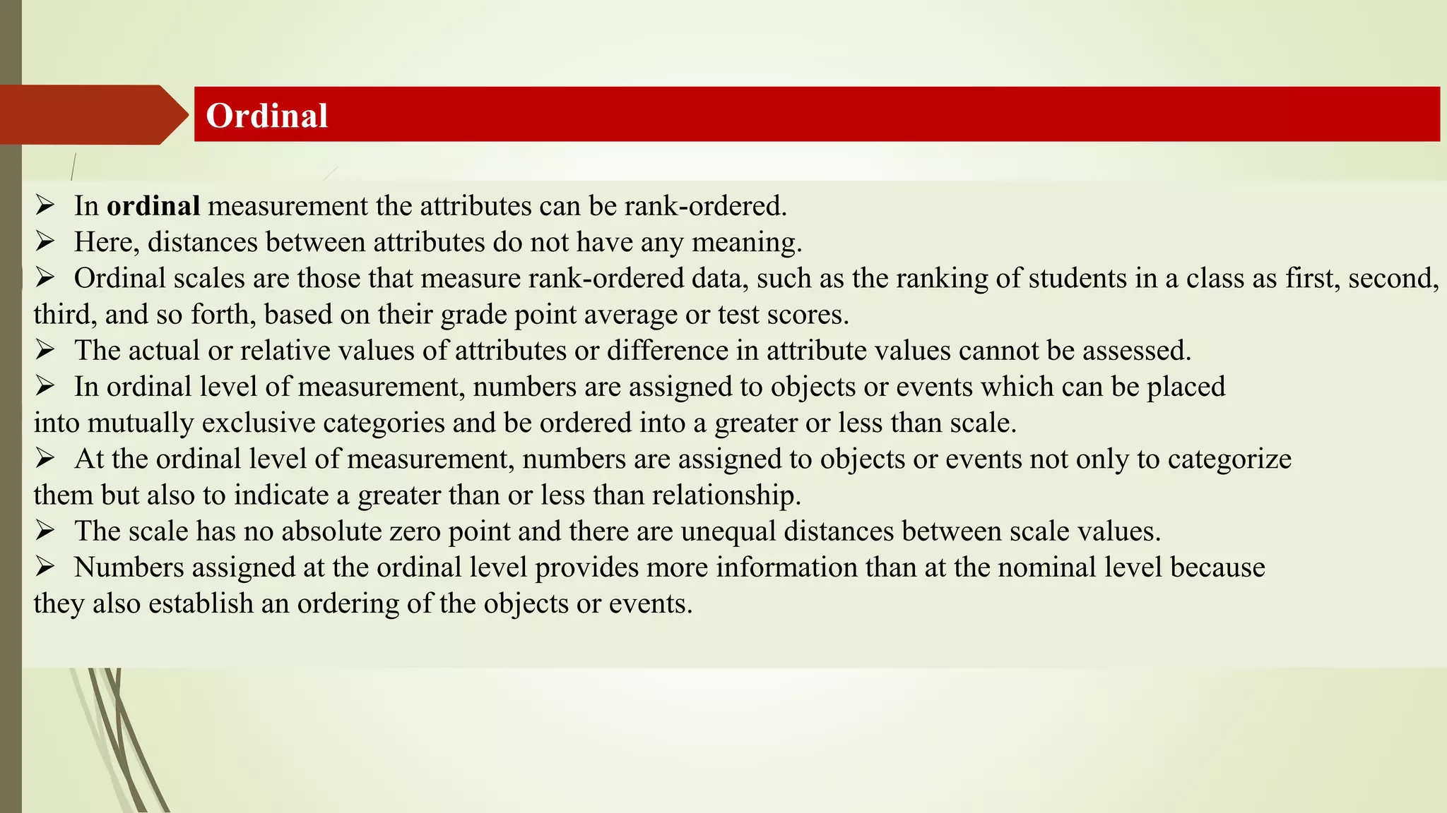 Levels of measurement | PPTX