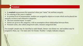 Levels of measurement | PPTX | Physics | Science