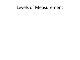 Levels of measurement | PPTX